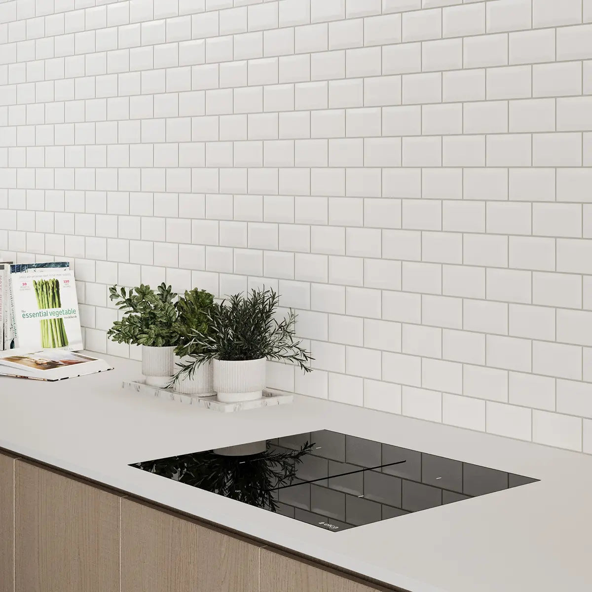 2.5mm Metro Tile 3D Gloss White Cladding Panel | Cladding Warehouse
